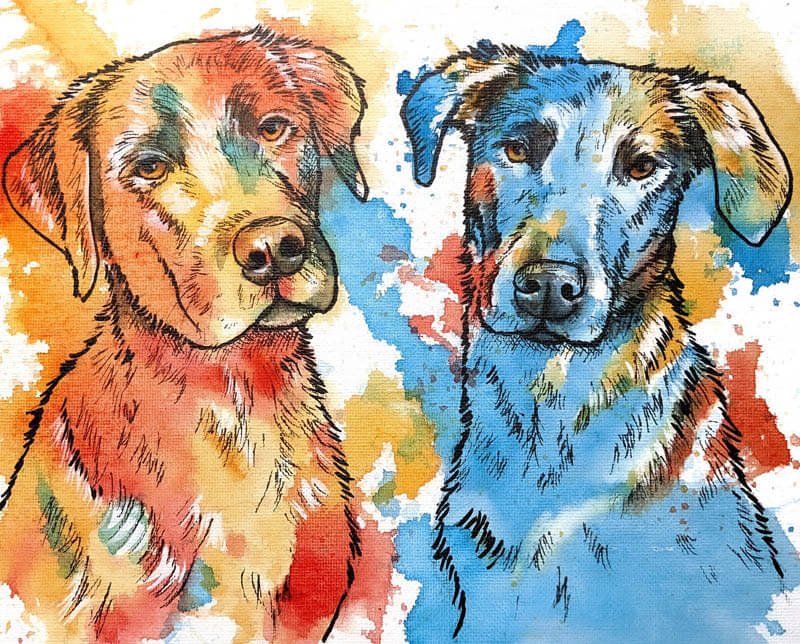 Custom Pet Portraits - Flo Art Studio